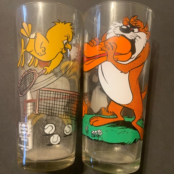Other | 1976 Pepsi Taz And Foghorn Leghorn Glasses Set Of 2 | Poshmark